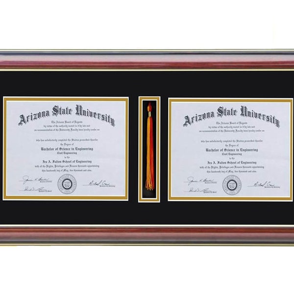 Double Diploma Frame - Etsy