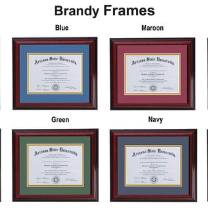 Diploma Frame, Degree Frame, Certificate Frame, Mahogany/maroon RC 8x6,9x7,10x8,11x8.5,12x9 ...