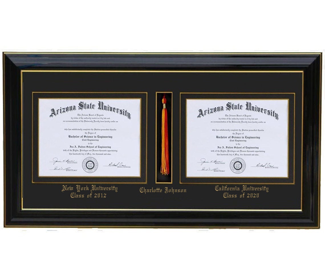 Double diploma frame store