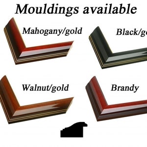 Custom Double Diploma Frame With Tassel Mahogany/navy RC-H ,6x8,7x9,8x10,8.5x11,9x12,10x13,11x14 ...