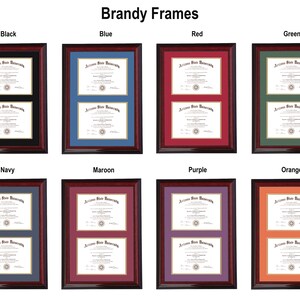 Handcrafted Double Diploma Frame: Graduation Gift, College Degree - Etsy