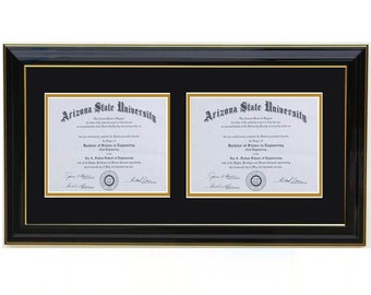 Double Diploma Frame - Etsy