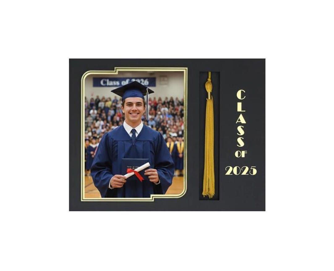 Graduation Matboard for 8x10 Picture and Tassel - Etsy
