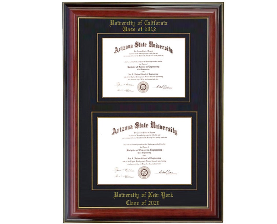 Customizable Diploma Frame: Multi-size Options, College Degree, Photo ...