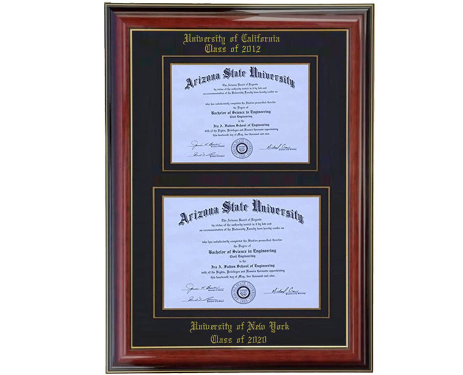 Customizable Diploma Frame: Multi-size Options, College Degree, Photo ...