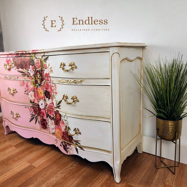 Hand Painted Dresser - Etsy