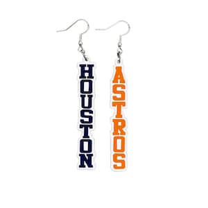 Handmade Houston Astros Hanging Earrings Houston One Earring - Etsy
