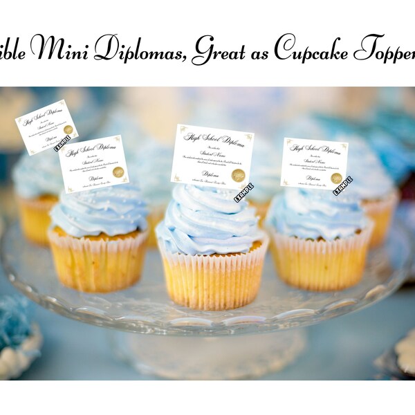 Graduation Diploma Cupcake Topper - Etsy