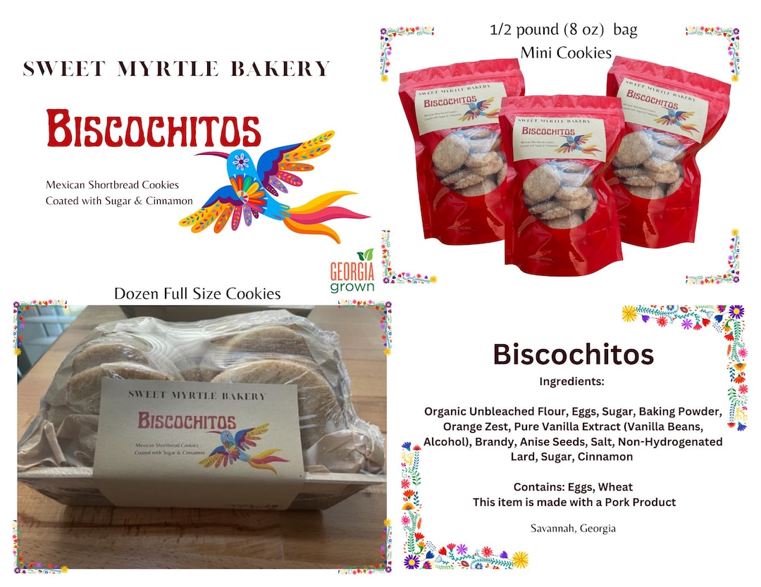 Biscochitos, Mexican Shortbread Cookies, Made-to-order, Free Priority ...