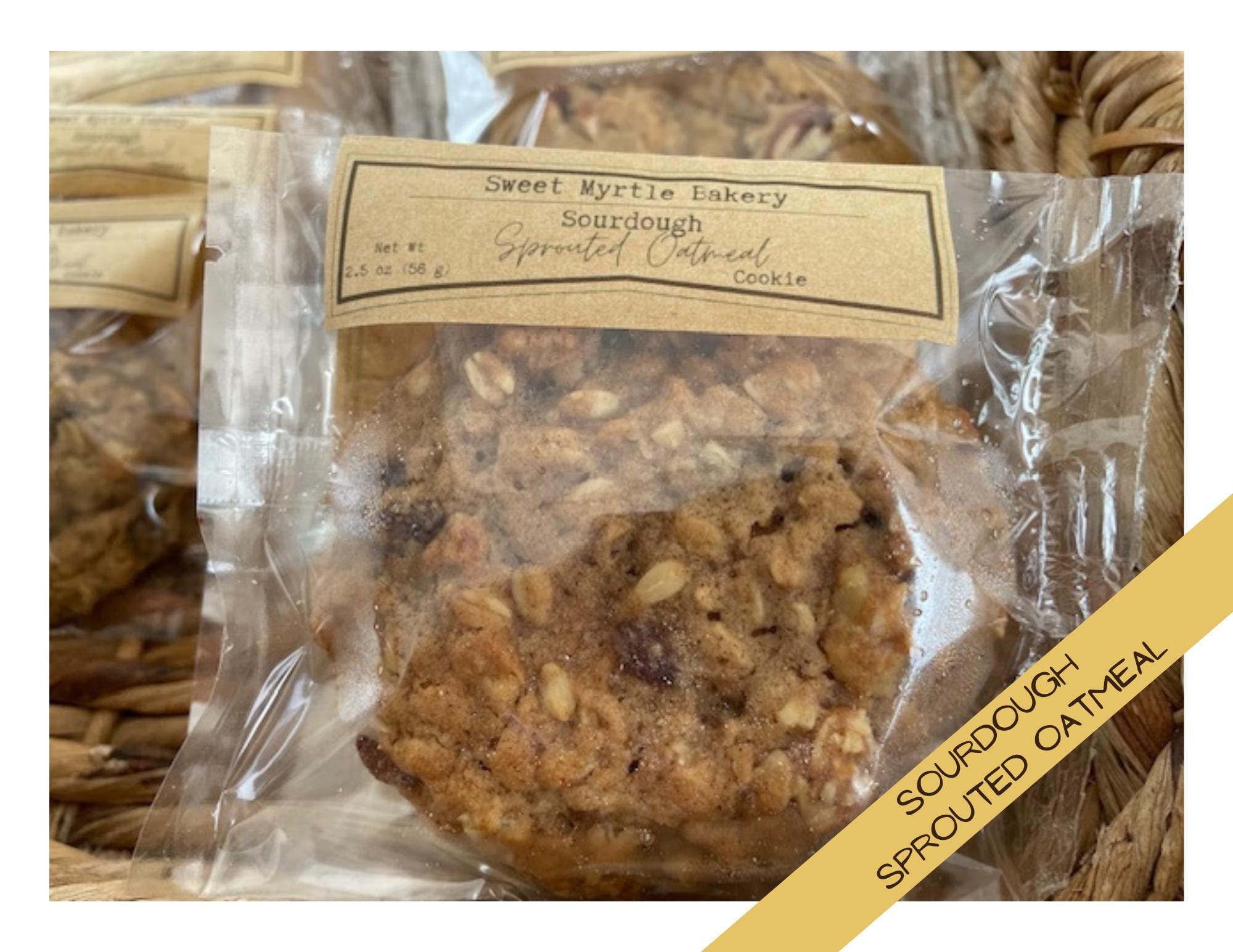 Sourdough Sprouted Oatmeal Cookies, Organic Ingredients, Made-to-order ...