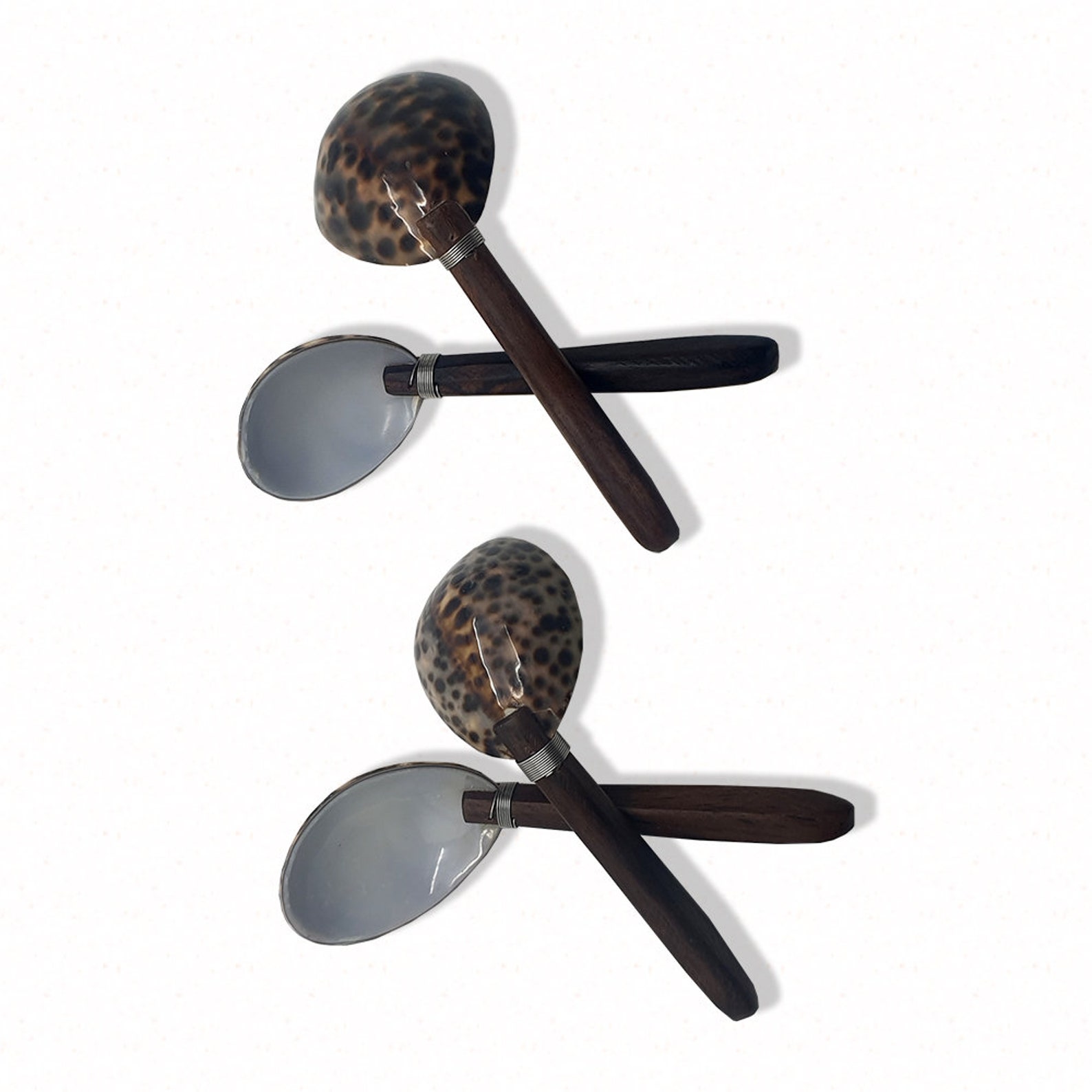 Miniature Ladle Sea Shell Serving Utensils Set of 4 8cm - Etsy