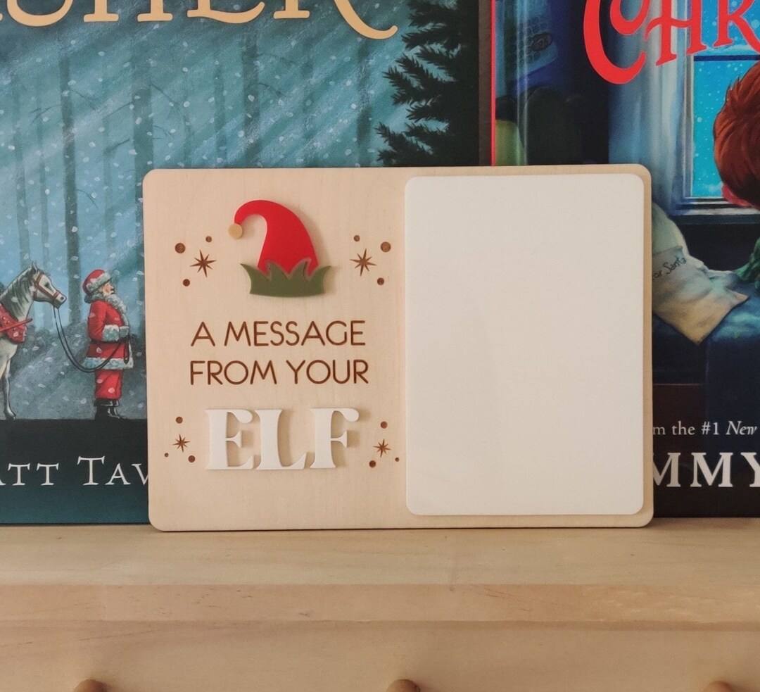Elf Message Board, Elf on the Shelf, a Message From Your Elf, Elf Sign ...