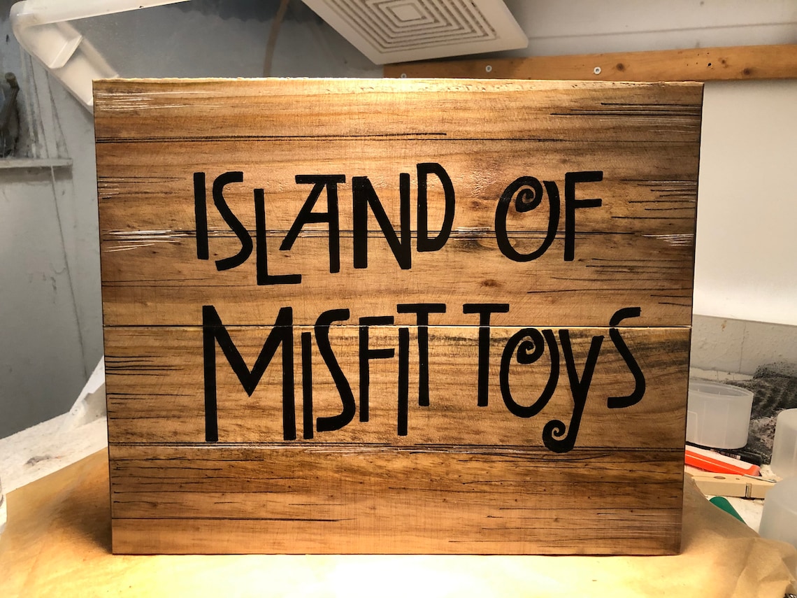 Island of Misfit Toys Handmade and Handlettered Sign - Etsy