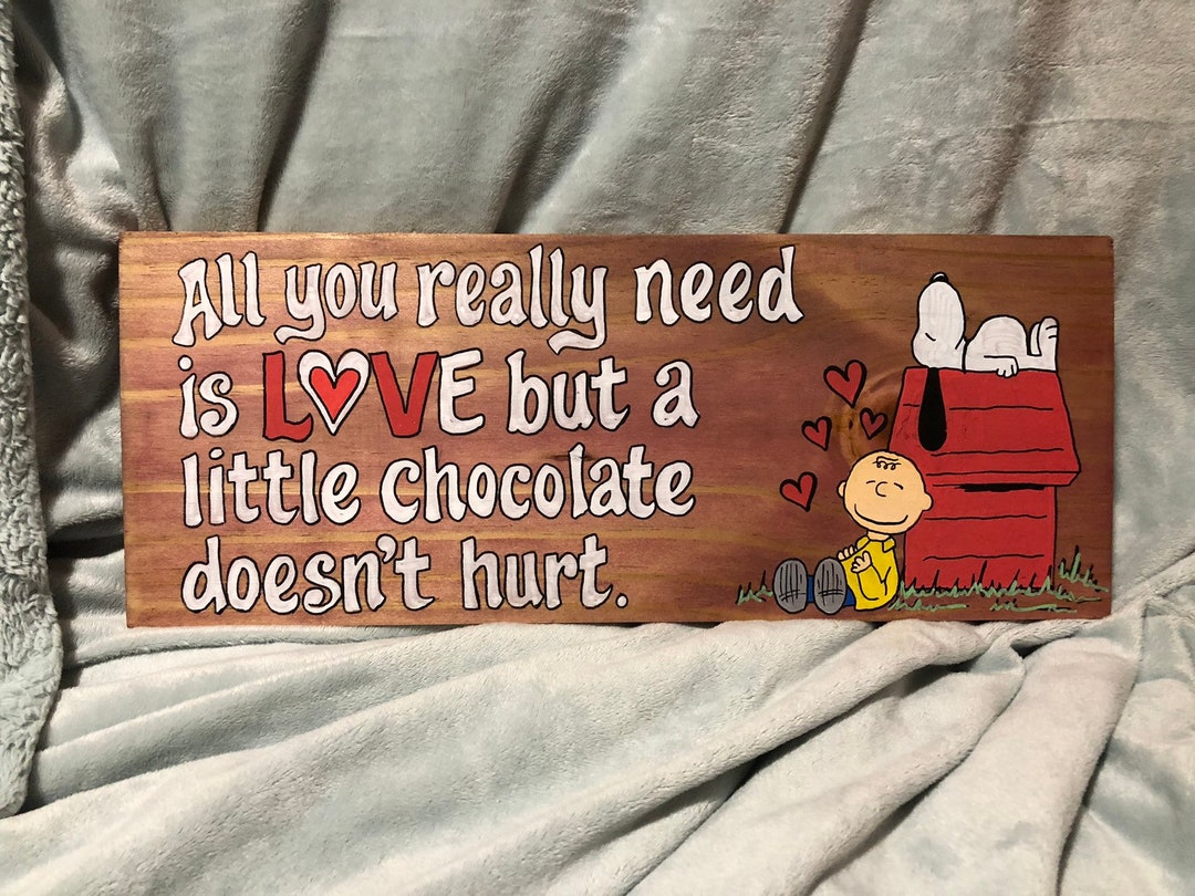 Charlie Brown Hand Painted Fence Board Sign Peanuts Snoopy - Etsy