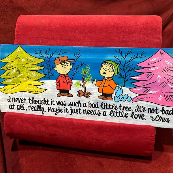 Charlie Brown Christmas Sign - Etsy