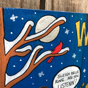 Christopher Walken “winter Wonderland” Handmade Christmas Sign - Etsy