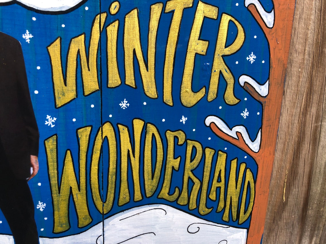 Christopher Walken “winter Wonderland” Handmade Christmas Sign - Etsy