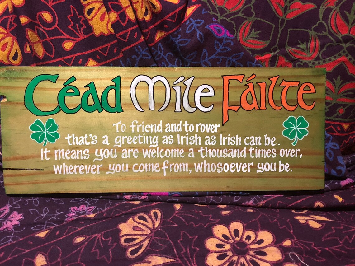 Hand Painted Celtic/irish/st Patrick's Day Wall Art on Wood - Etsy