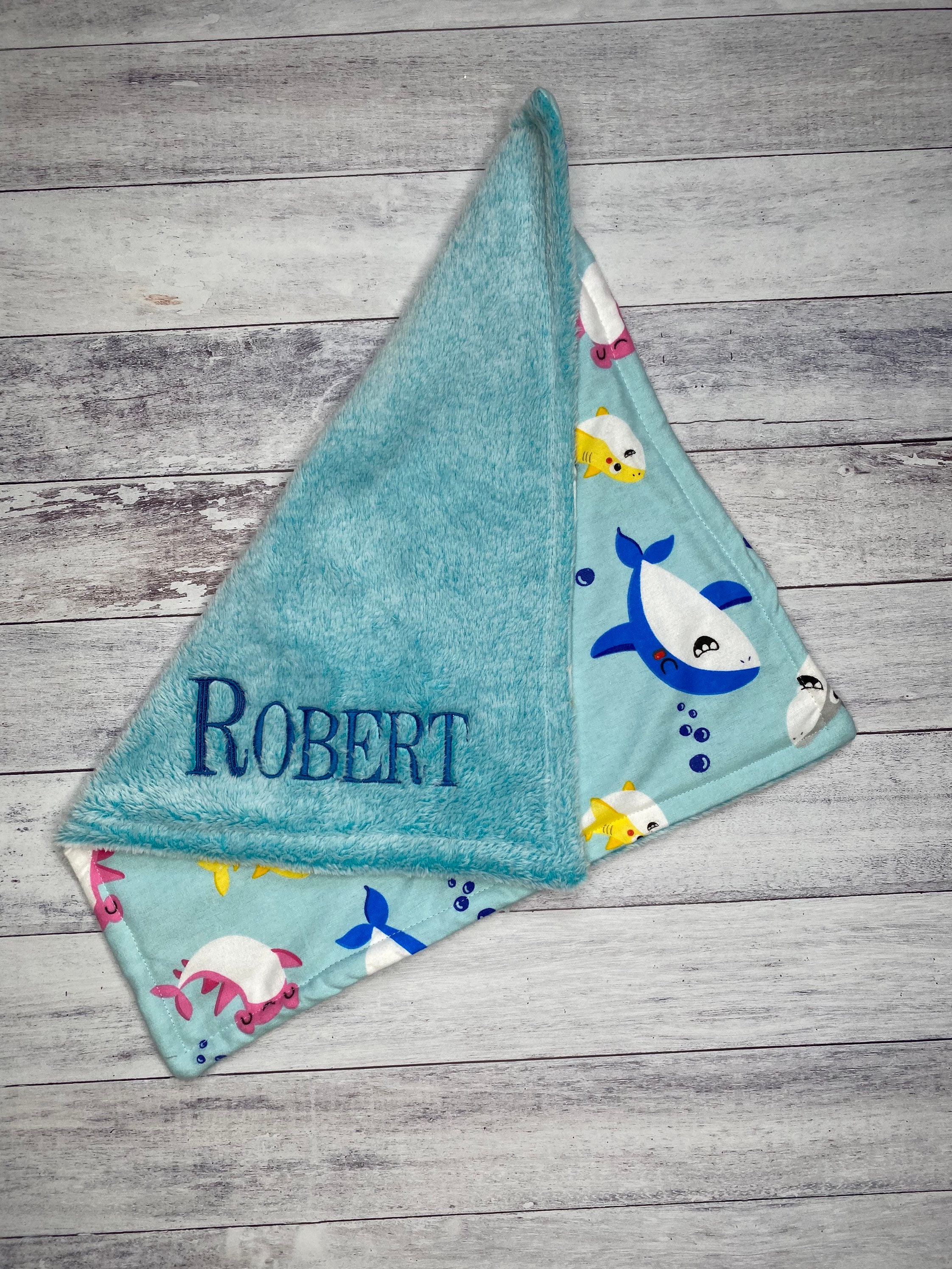 Baby Shark themed Blanket Baby shark themed Crib Blanket Boy | Etsy