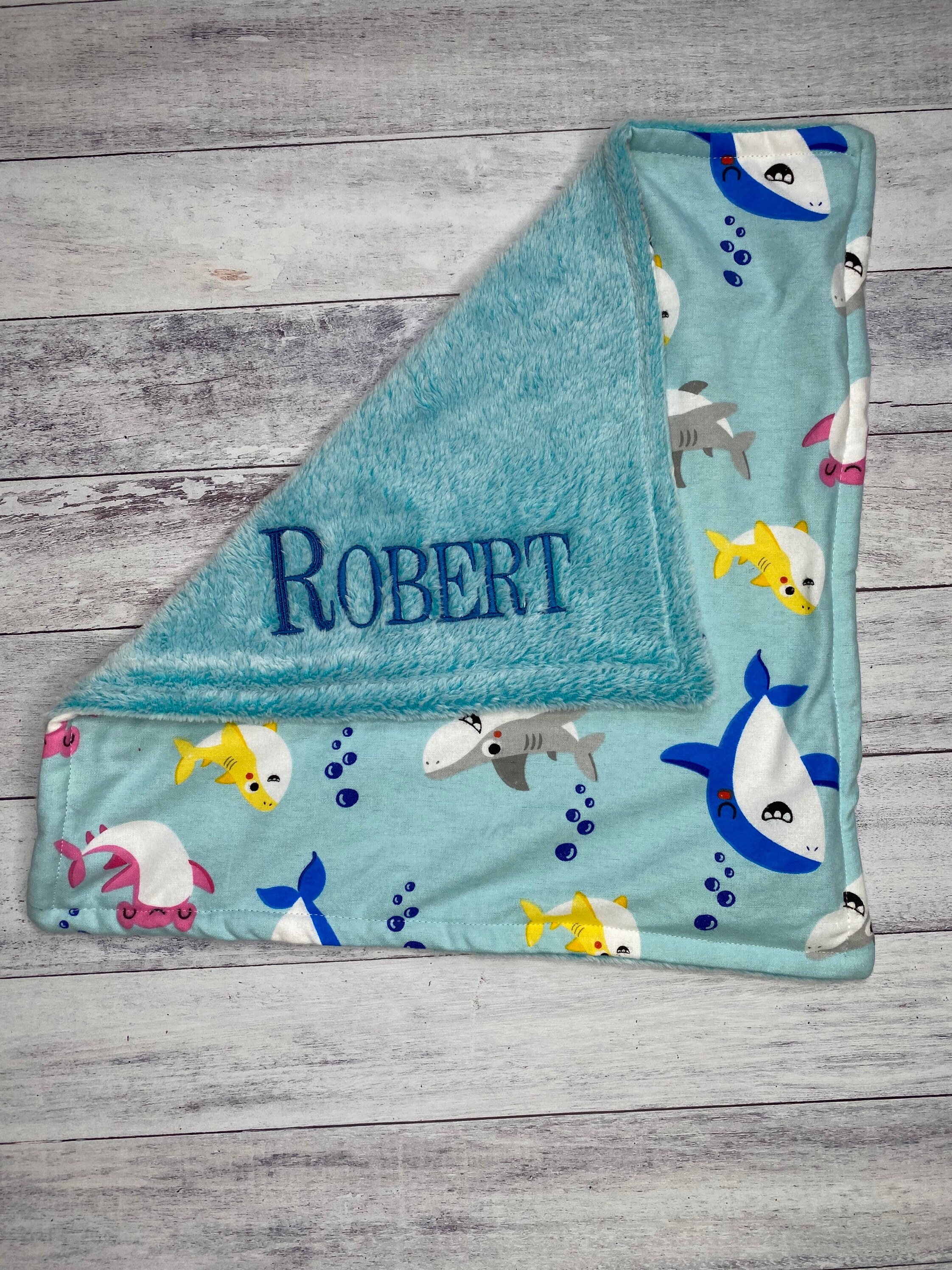 Baby Shark Themed Blanket Baby Shark Themed Crib Blanket Boy | Etsy