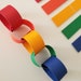 DIY Paper Chain Kits - Primary Rainbow - Red Orange Yellow Green Blue ...