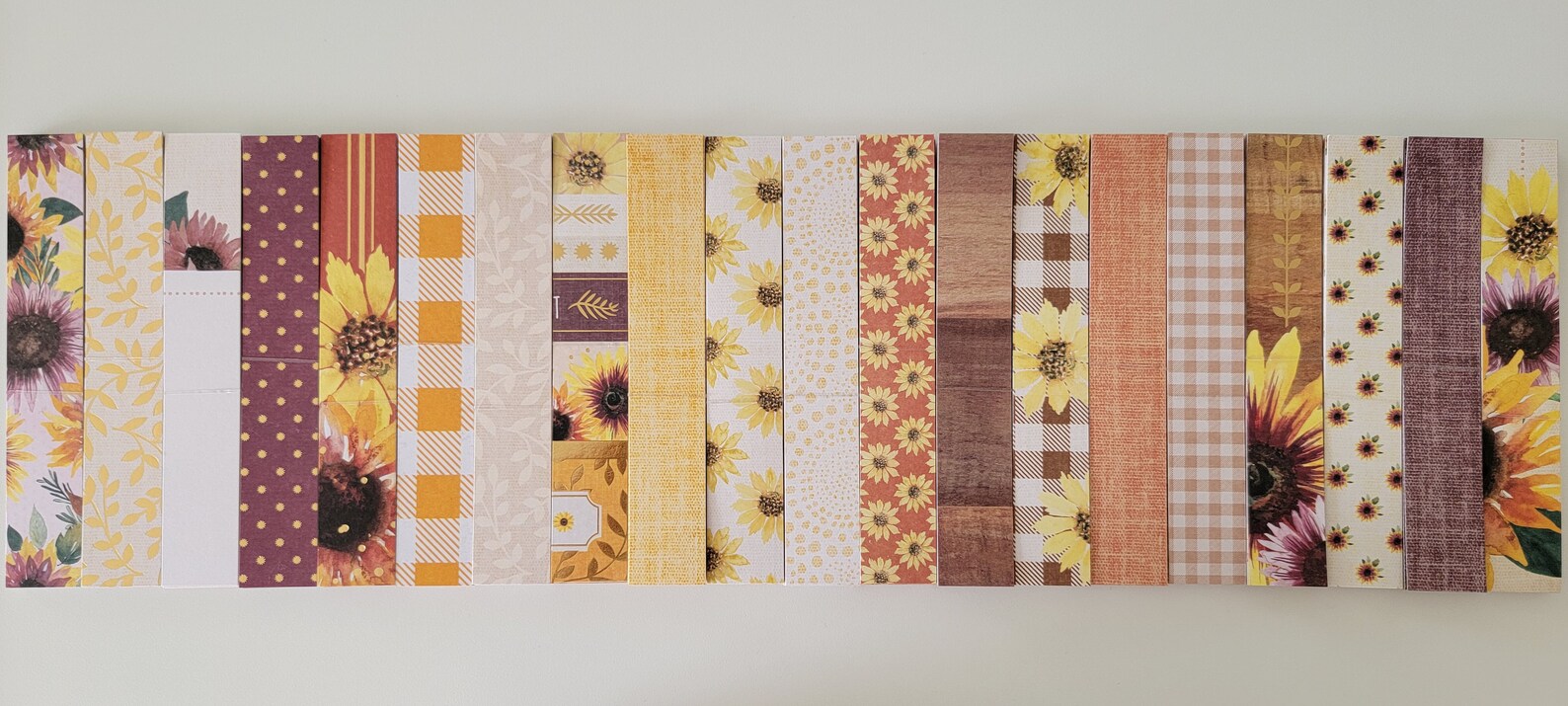 Sunflower Fields DIY Paper Chain Kits 4 Kit Variations to - Etsy