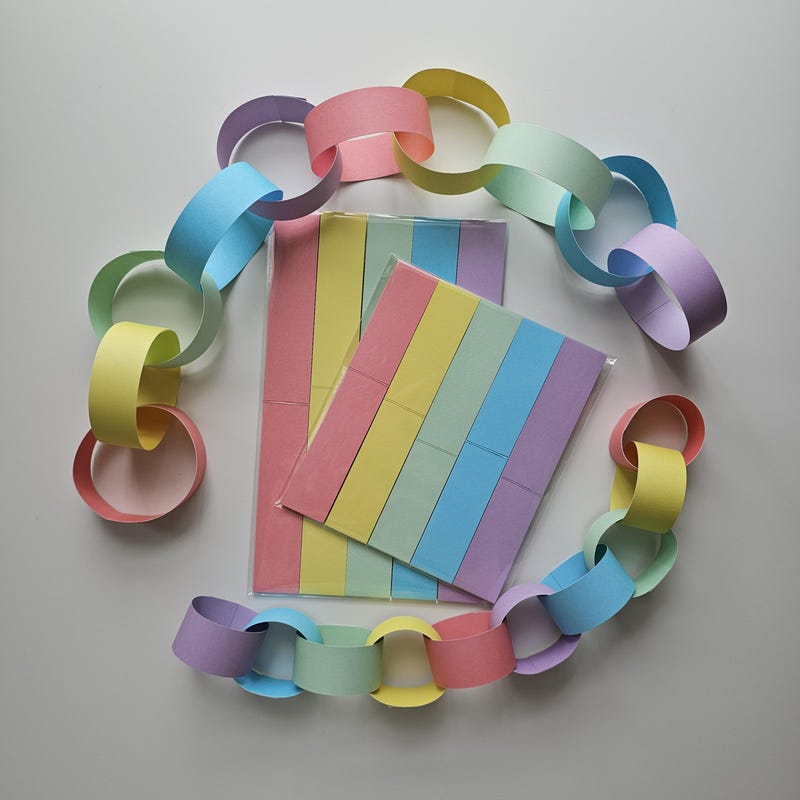 Double Sided Paper Chain - Etsy