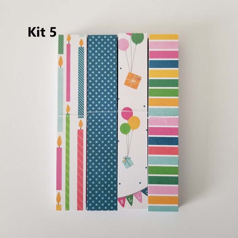 DIY Paper Chain Kits Happy Birthday 5 Kit Variations to | Etsy