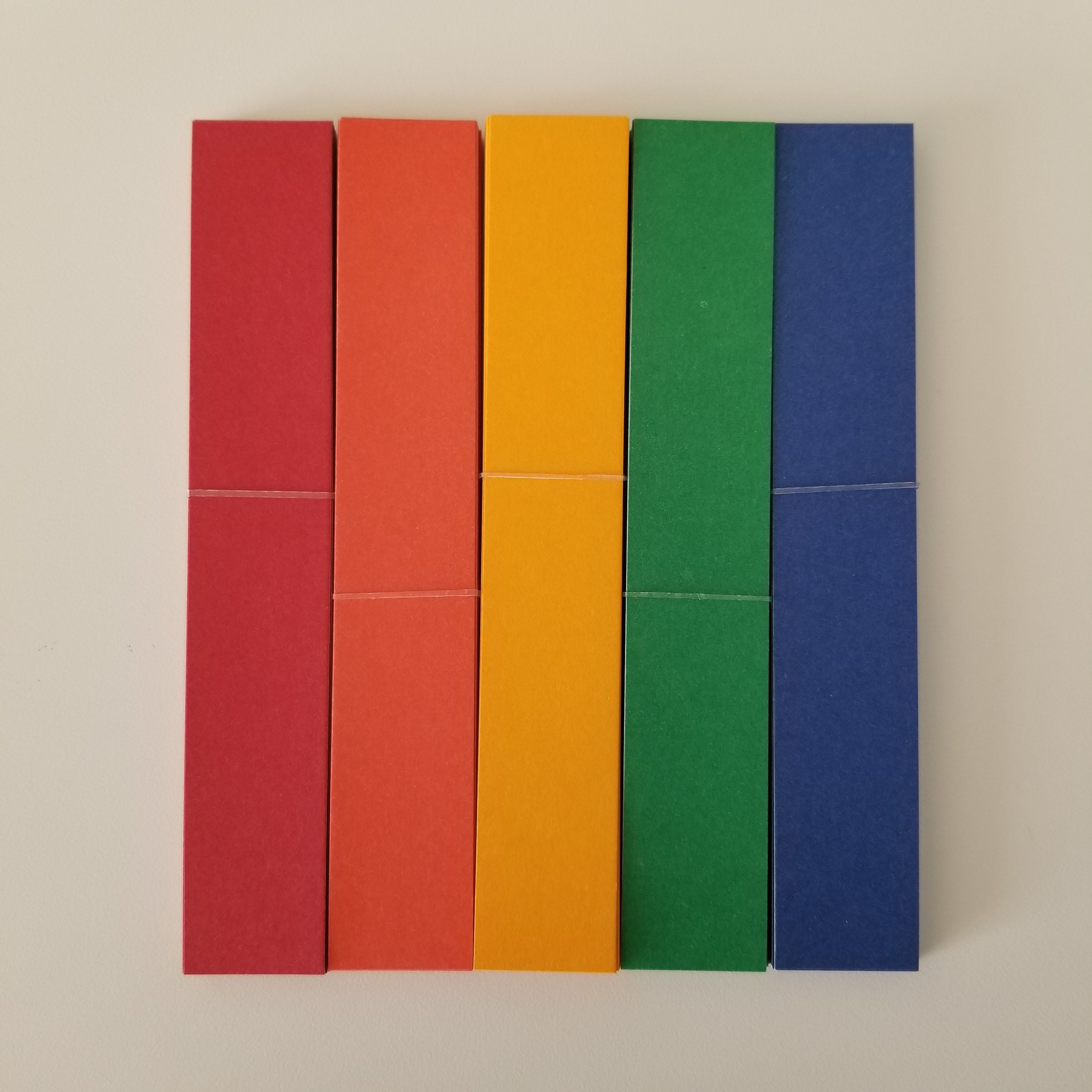 DIY Paper Chain Kits - Primary Rainbow - Red Orange Yellow Green Blue ...