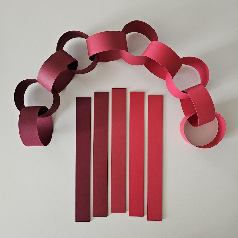 Cardstock Paper Chain - Etsy