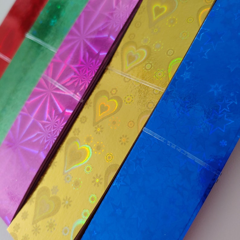 Holographic Foil Paper Chain Kits Short Chain Rainbow - Etsy