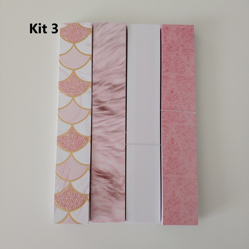 DIY Paper Chain Kits Pink Frosted Christmas 5 Kit - Etsy