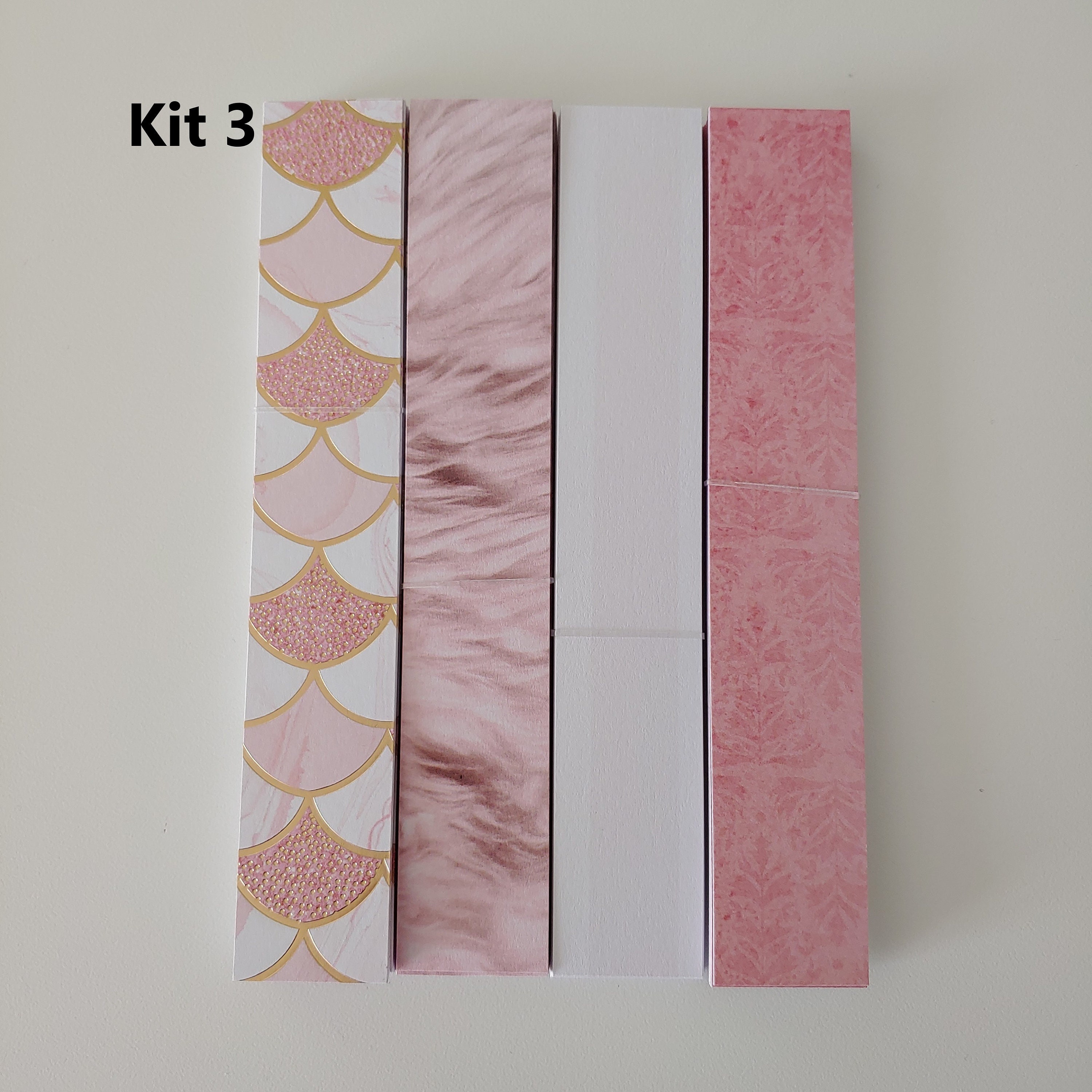 DIY Paper Chain Kits Pink Frosted Christmas 5 Kit - Etsy