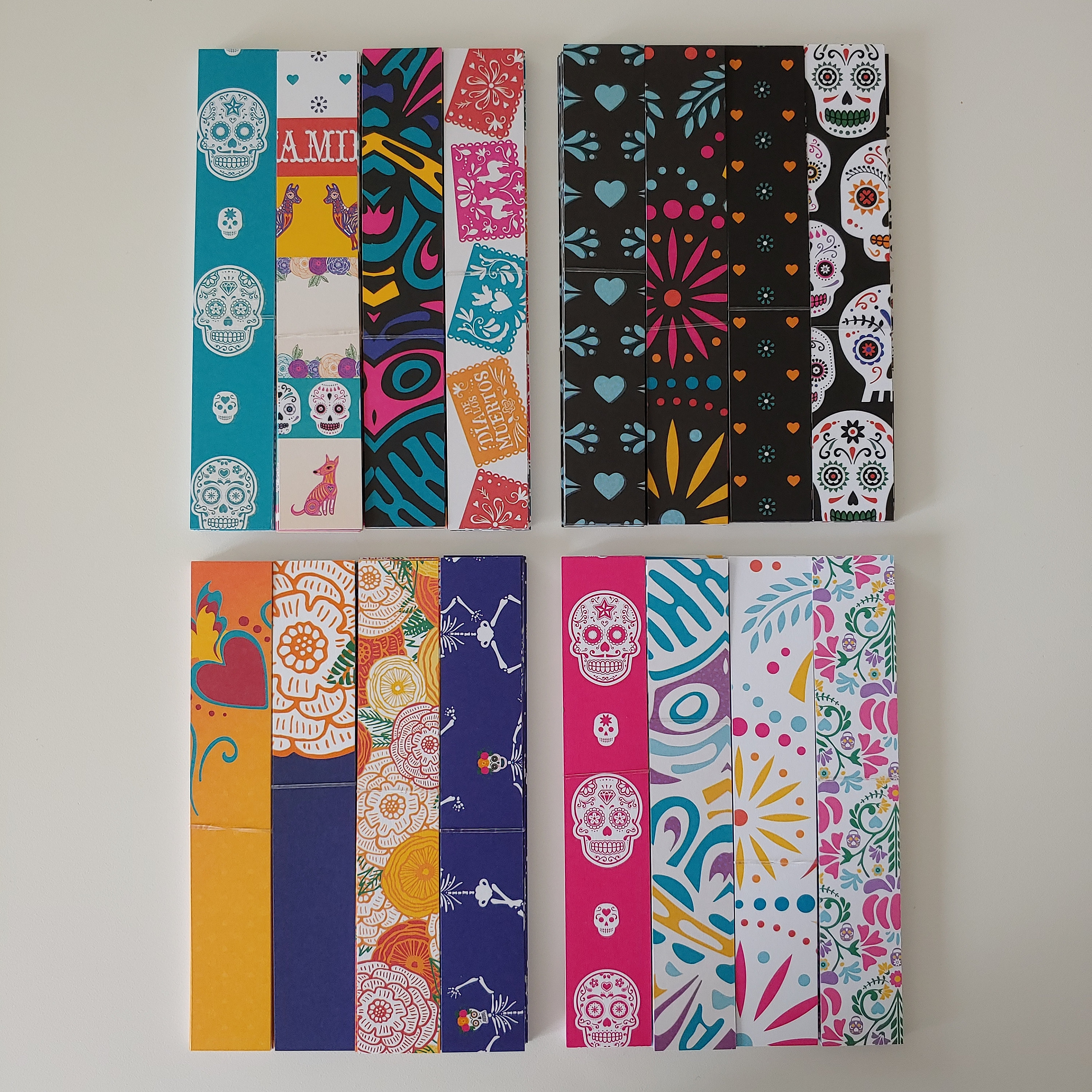 Dia De Los Muertos DIY Paper Chain Kits Classic Bunting - Etsy