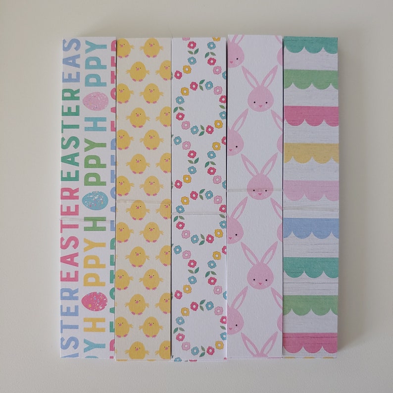 Happy Easter Spring DIY Paper Chain Kits 4 Kit Variations to - Etsy