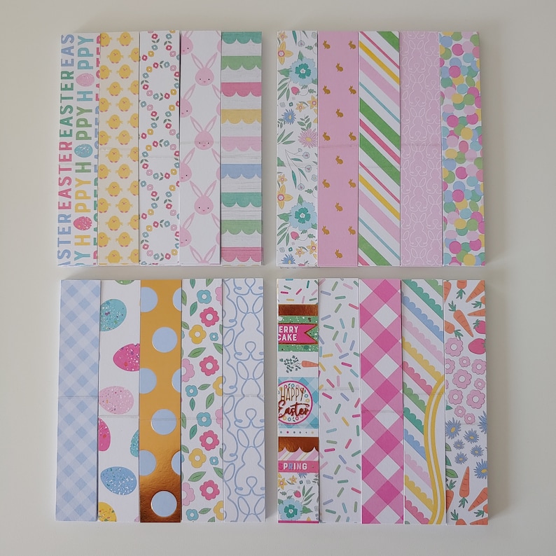 Happy Easter Spring DIY Paper Chain Kits 4 Kit Variations to - Etsy