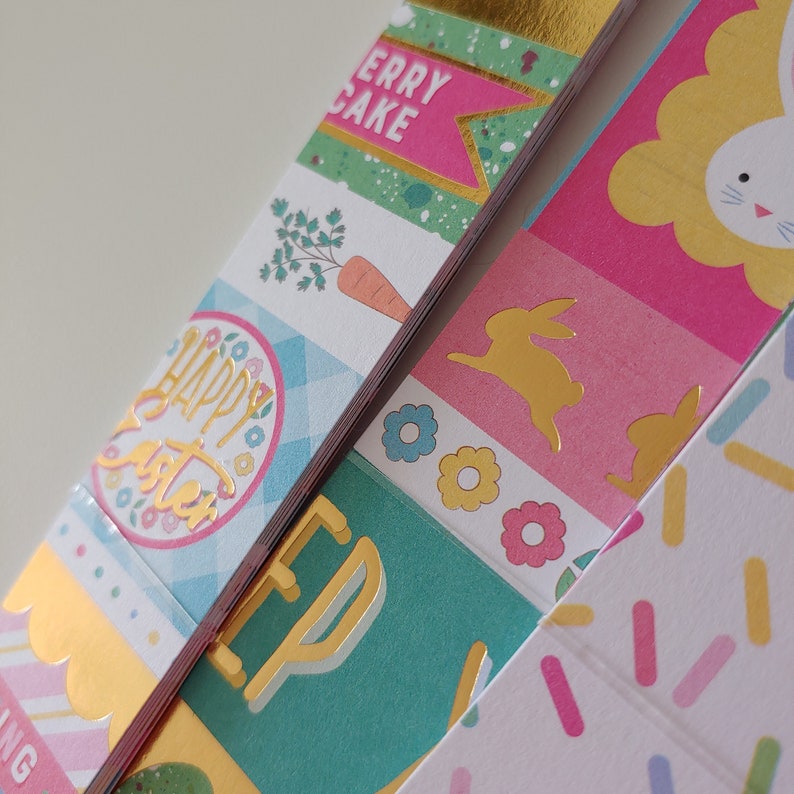 Happy Easter Spring DIY Paper Chain Kits 4 Kit Variations to - Etsy