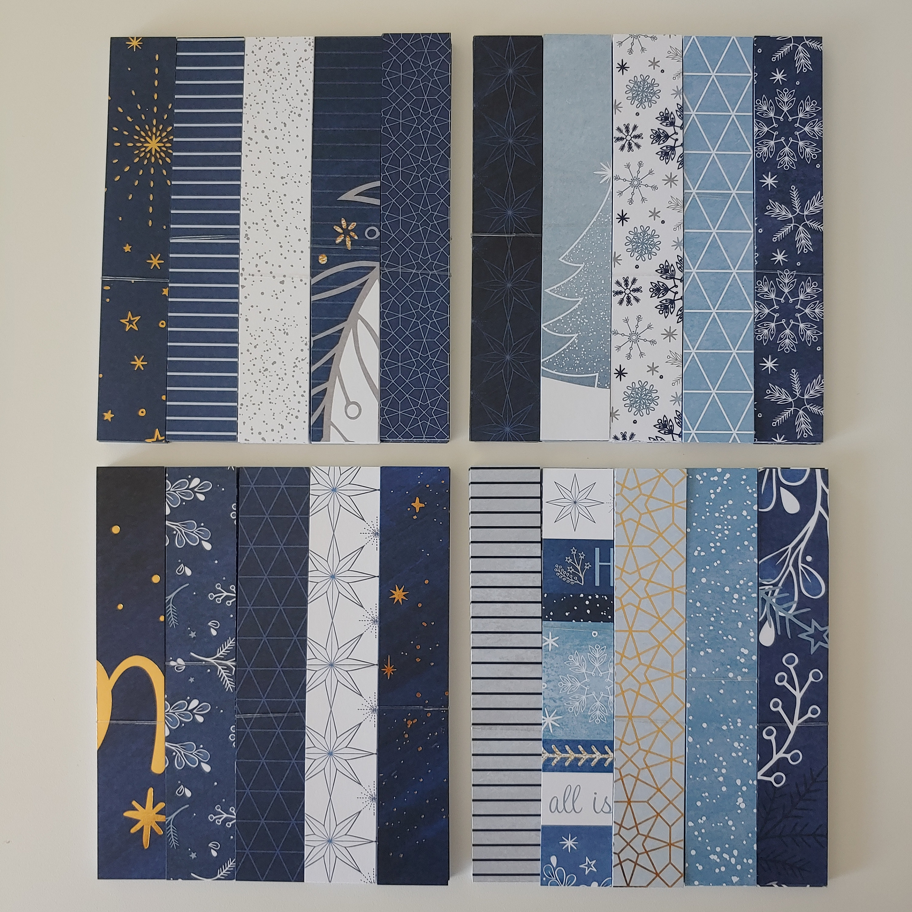 Stars and Snowflakes Christmas Paper Chain Kits 4 Kit - Etsy