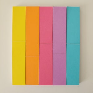 DIY Paper Chain Kits - Spring Rainbow - Yellow Orange Pink Lilac Blue ...