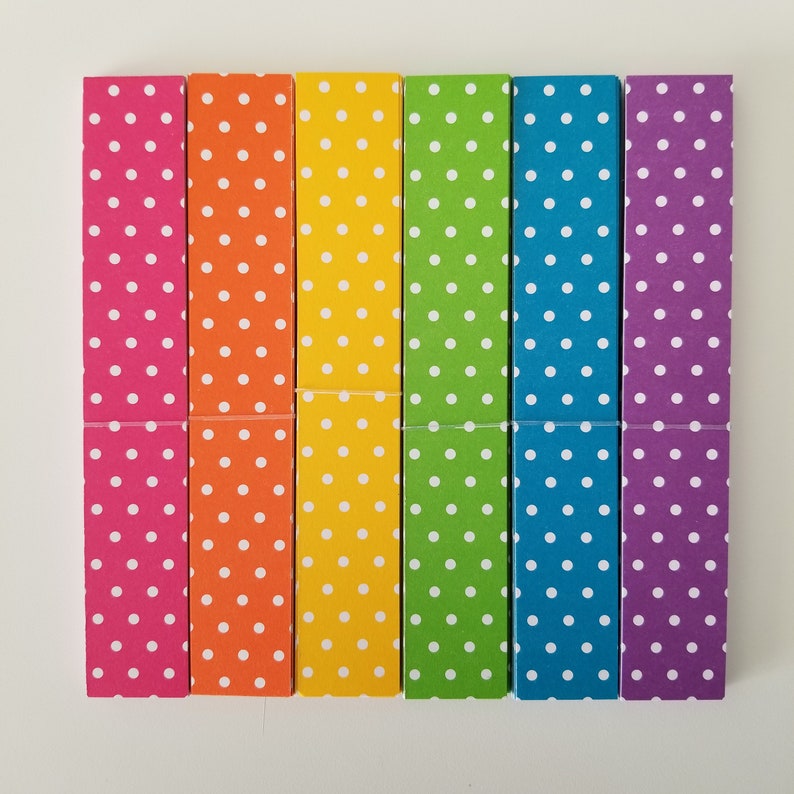 DIY Paper Chain Kits Dotty Rainbow Pink Orange Yellow - Etsy