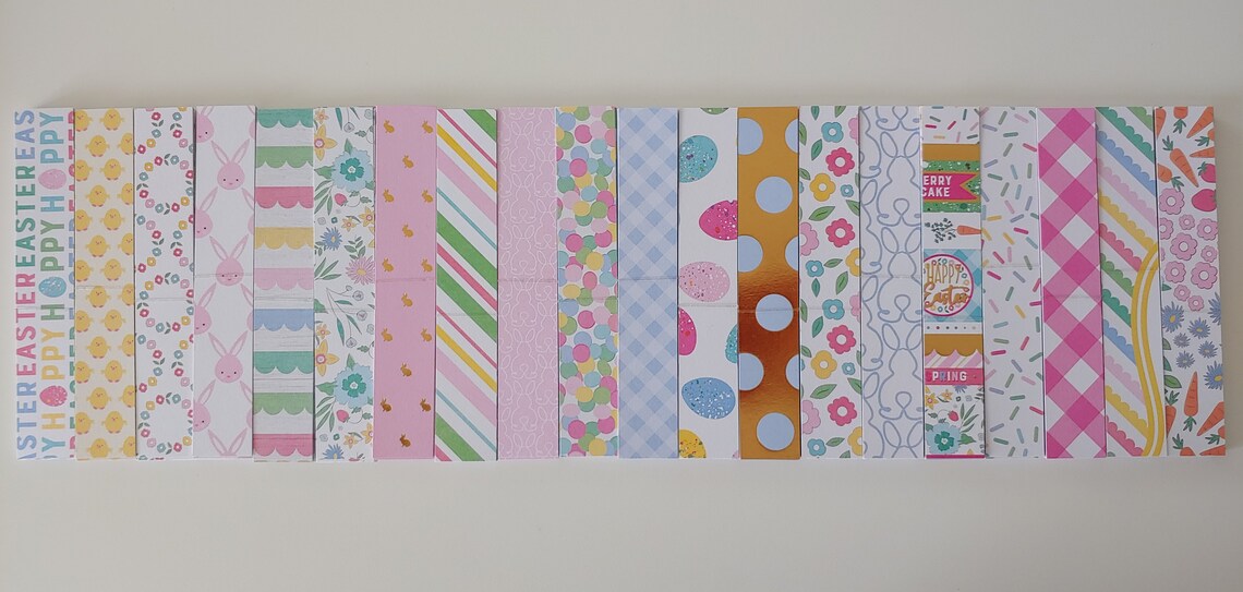 Happy Easter Spring DIY Paper Chain Kits 4 kit variations to | Etsy
