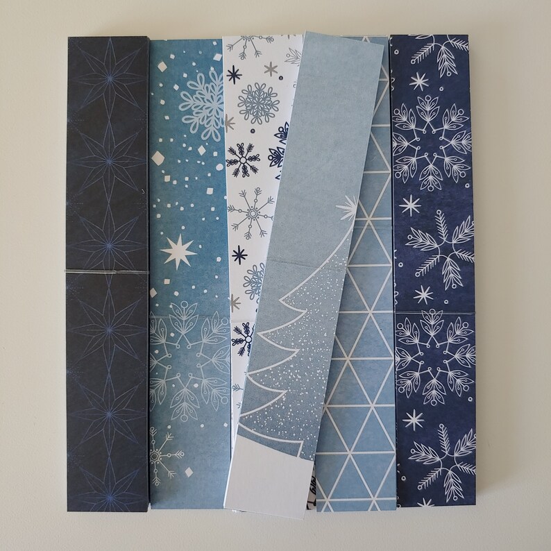 Stars and Snowflakes Christmas Paper Chain Kits 4 Kit - Etsy