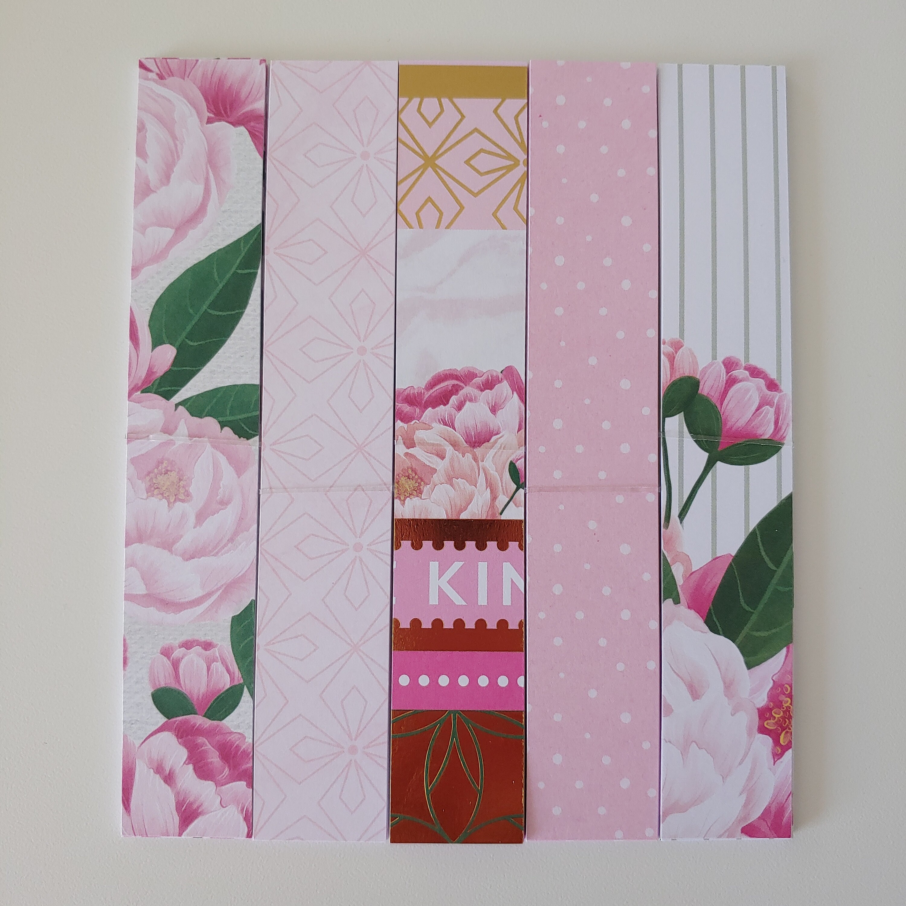 Pink Peonies DIY Paper Chain Kits 4 Kit Variations to Choose | Etsy