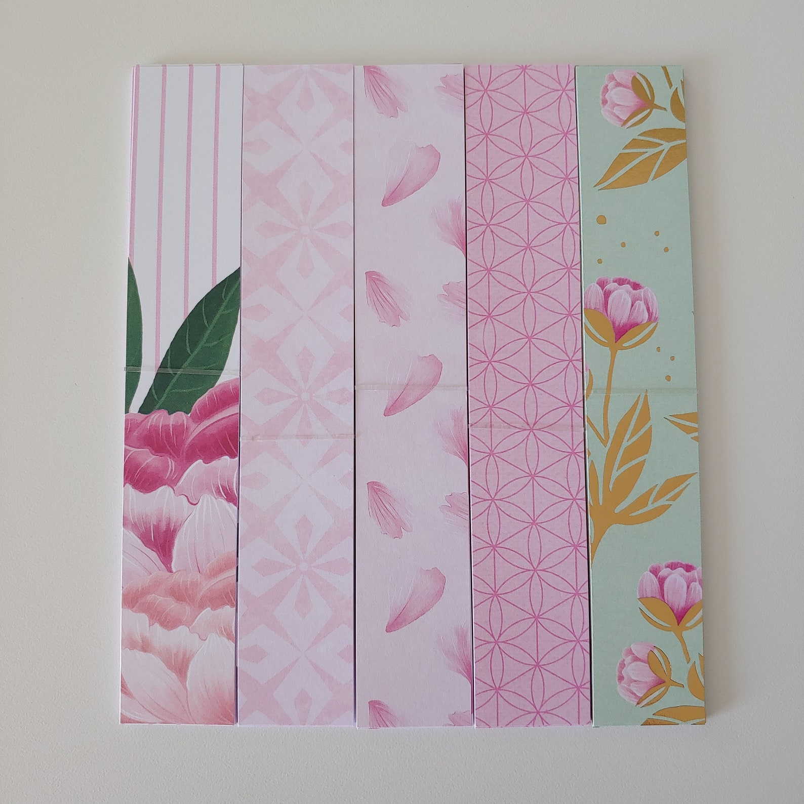 Pink Peonies DIY Paper Chain Kits 4 Kit Variations to Choose | Etsy