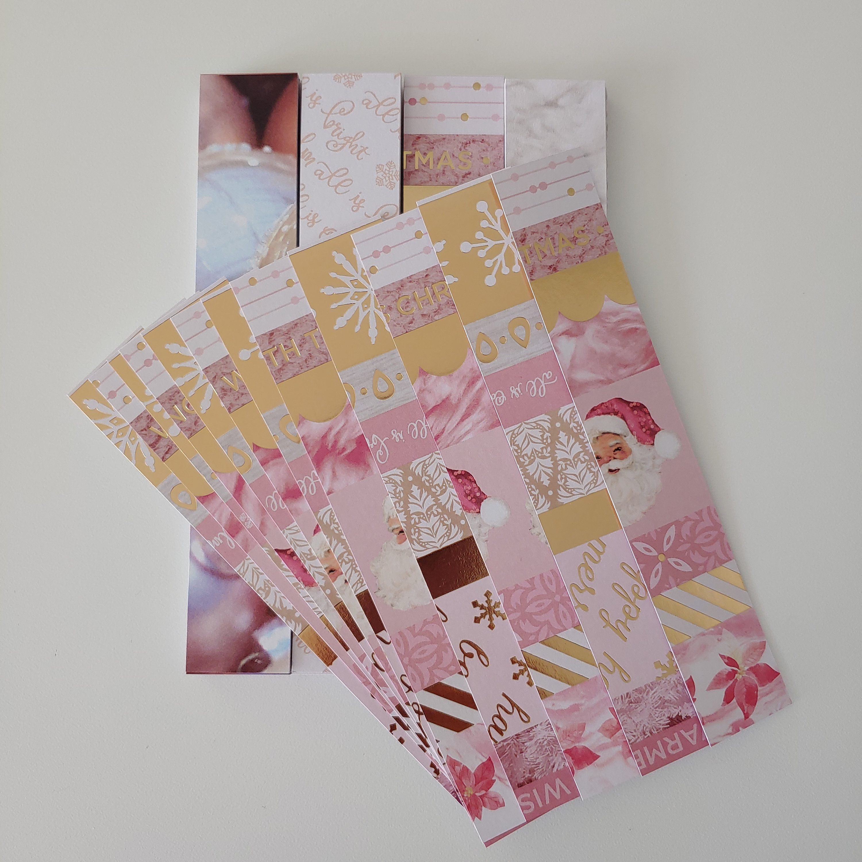 DIY Paper Chain Kits Pink Frosted Christmas 5 Kit - Etsy