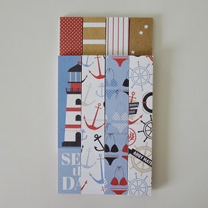 Deep Blue Sea DIY Paper Chain Kits DOUBLE SIDED Sailing Ocean Beach Boy ...
