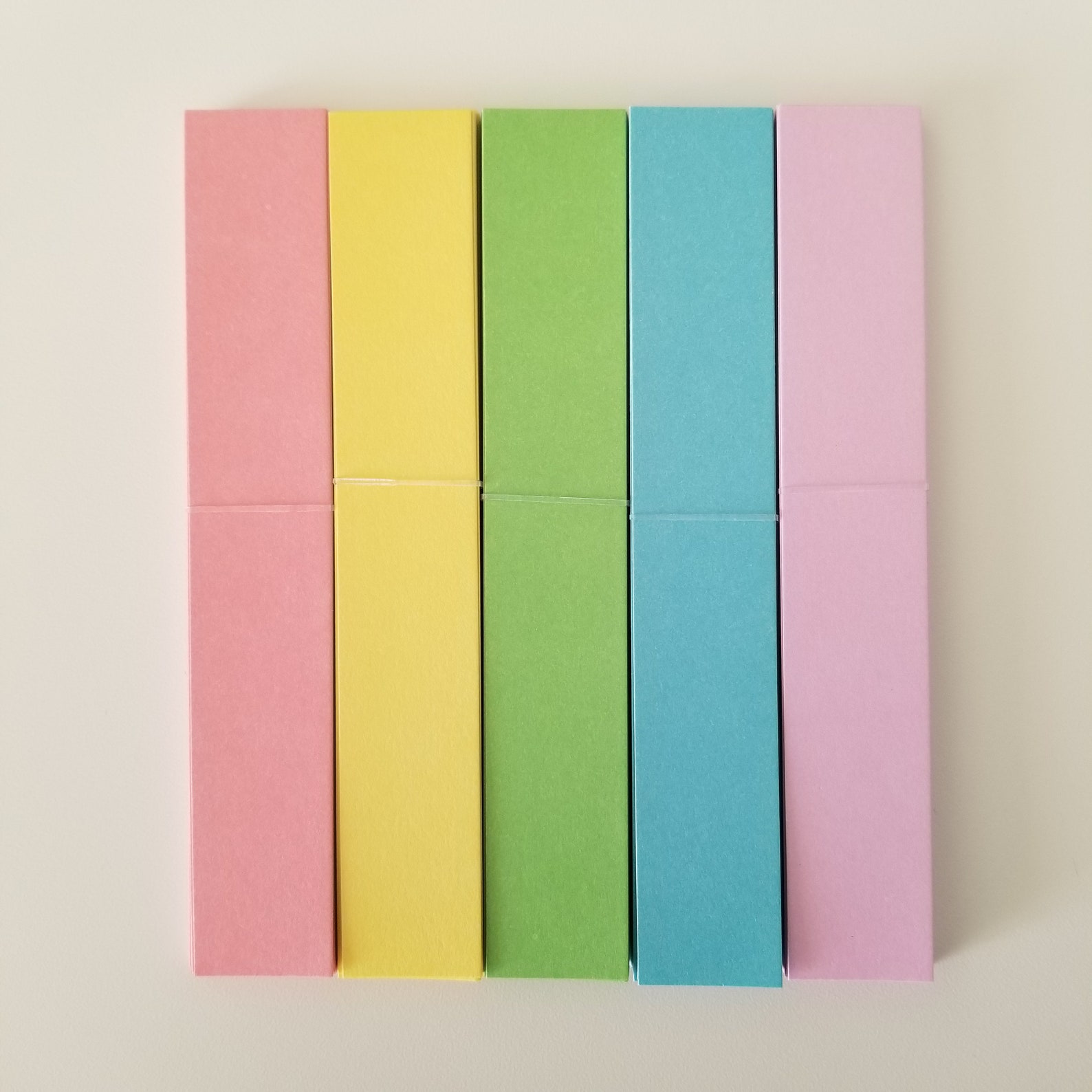 DIY Paper Chain Kits Pastel Rainbow Pink Yellow Green Blue Lilac Double ...