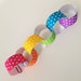 DIY Paper Chain Kits Dotty Rainbow Pink Orange Yellow Green Blue Purple ...