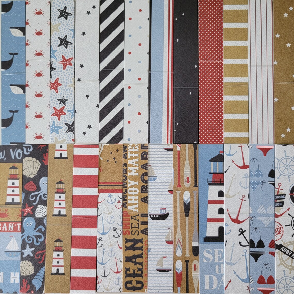 Deep Blue Sea DIY Paper Chain Kits DOUBLE SIDED Sailing - Etsy