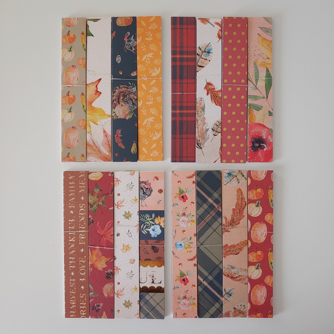 DIY Autumn Paper Chain Kit: Harvest Colors, Cardstock Strips - Etsy